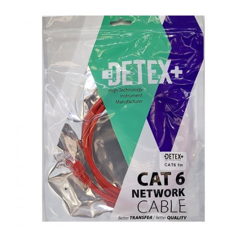 مشخصات، قیمت و خرید کابل شبکه DETEX CAT6 طول 1 متر | سیپاس